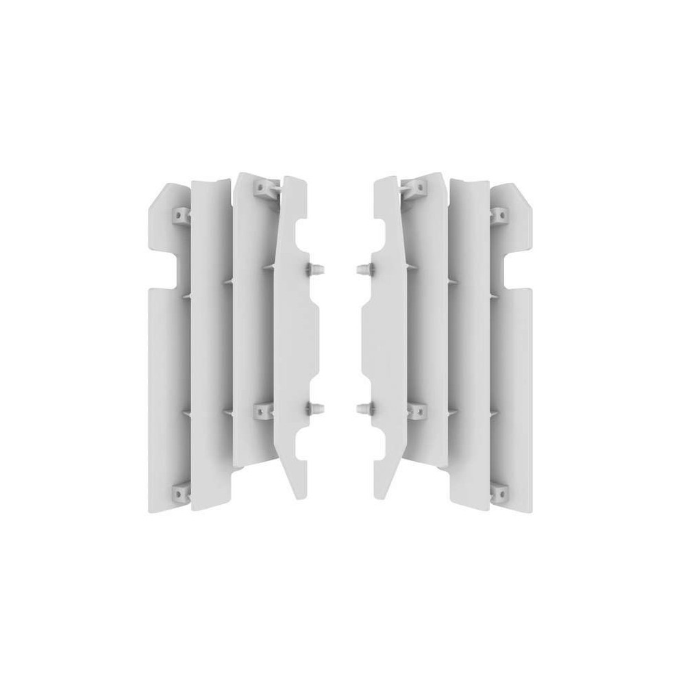 CRF 450R 2003-2004 Radiator Louvers Polisport (White) - moto-eshop